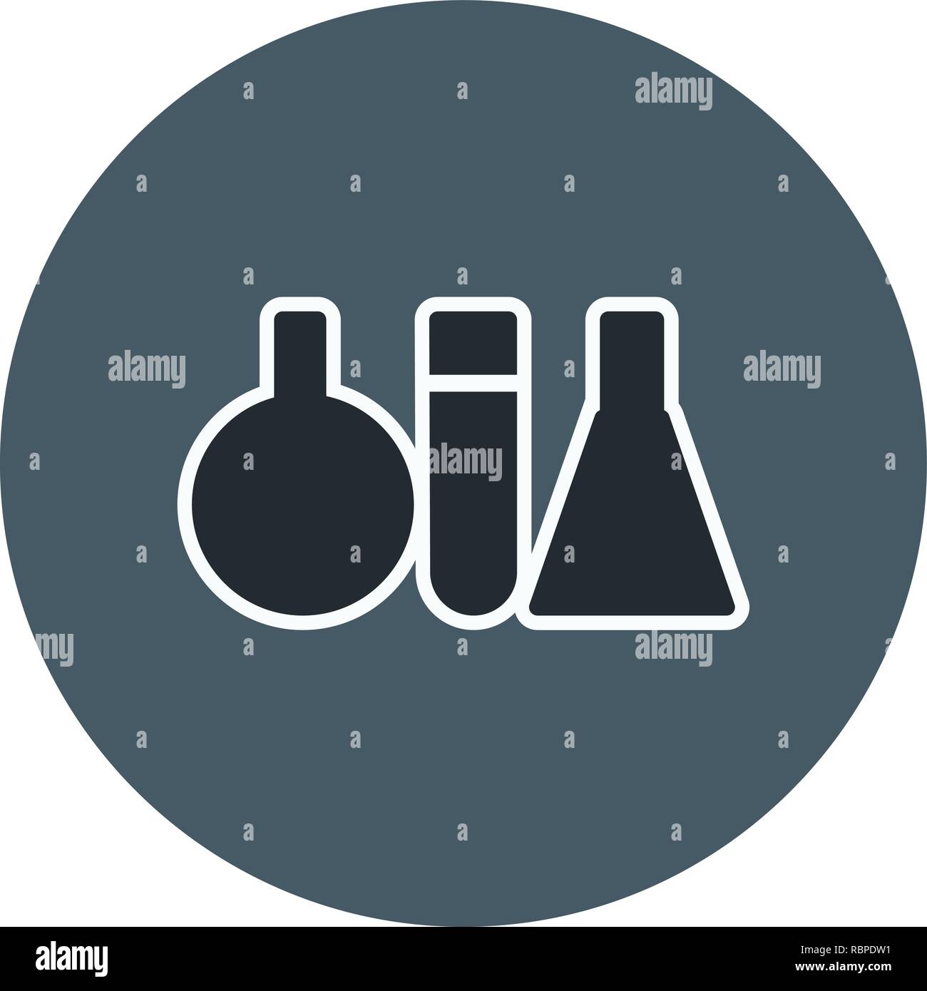 Vector Test Tubes Icon Stock Vector Image & Art - Alamy