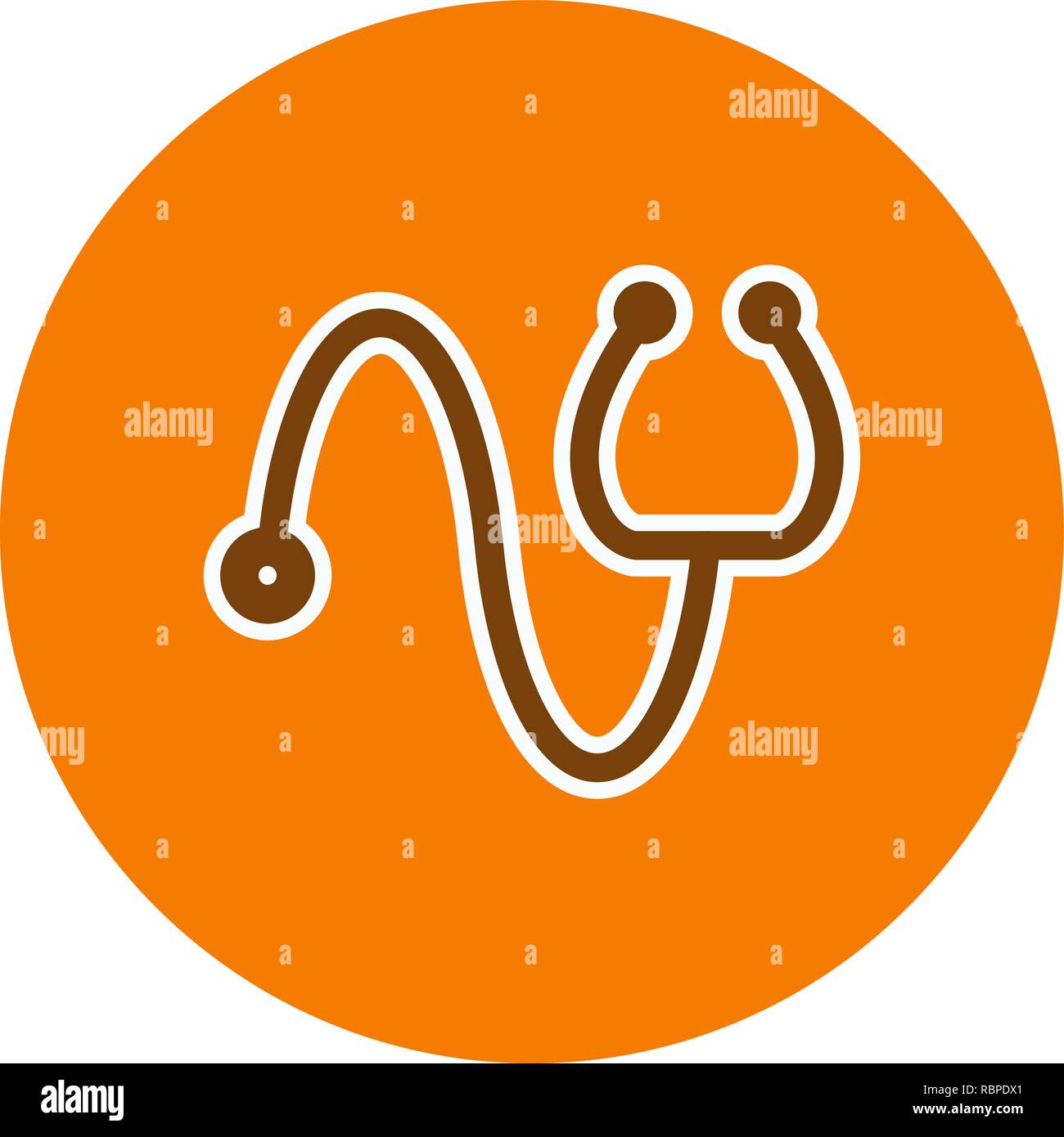 Vector Stethoscope Icon Stock Vector Image & Art - Alamy