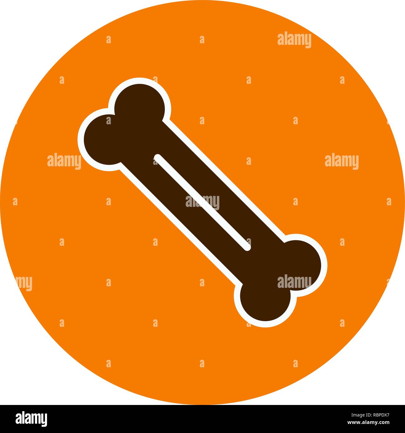 Vector Bone Icon Stock Vector Image & Art - Alamy