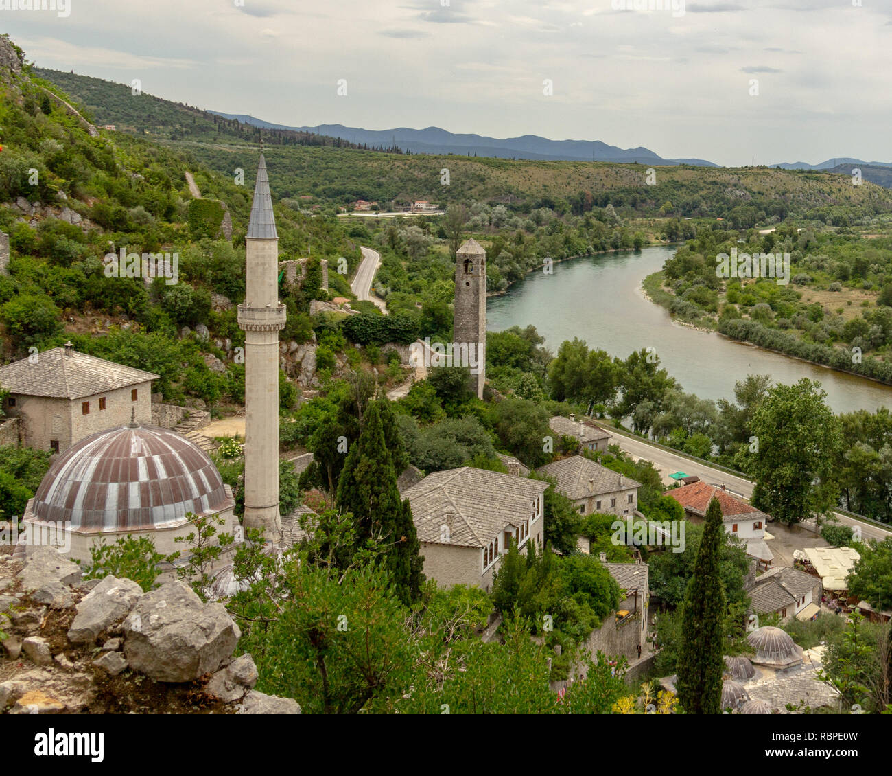 Pocitelj herzegovina neretva bosnia herzegovina mosque hi-res stock ...
