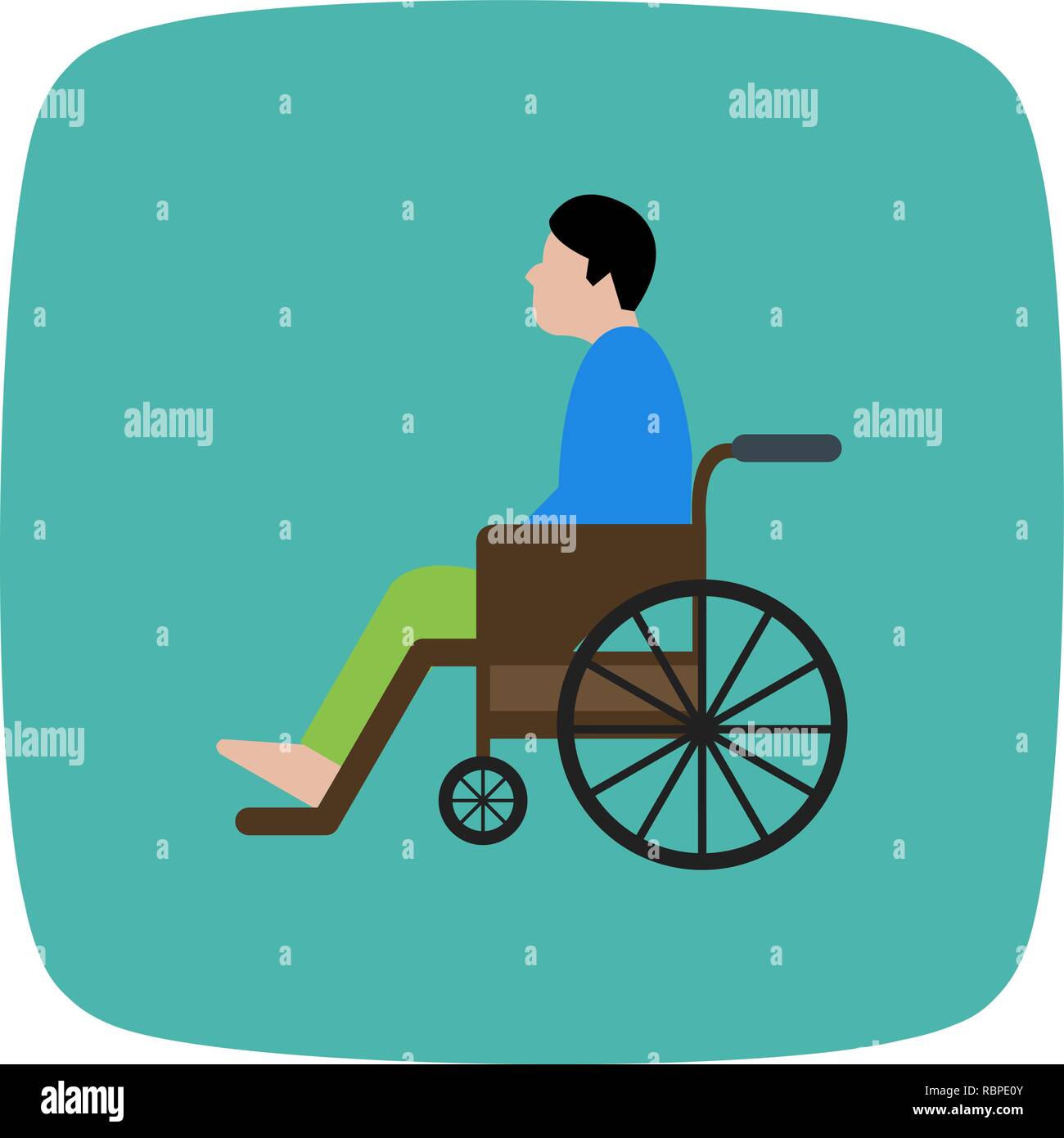 Vector Handicapped Icon Stock Vector Image & Art - Alamy