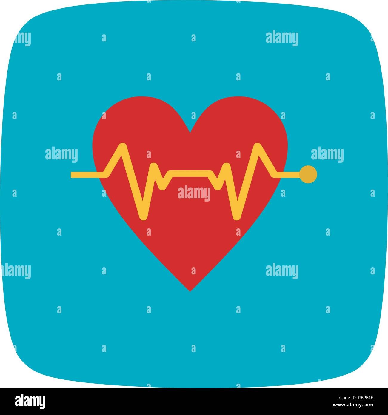 Vector Pulse Rate Icon Stock Vector Image & Art - Alamy