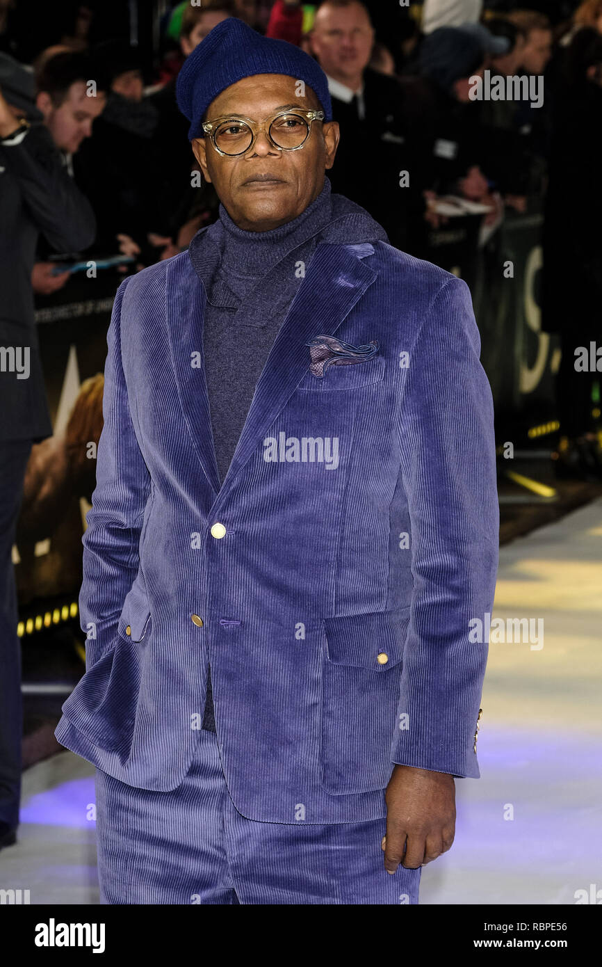 Samuel L. Jackson at the UK Premiere of GLASS on Wednesday 9 January ...