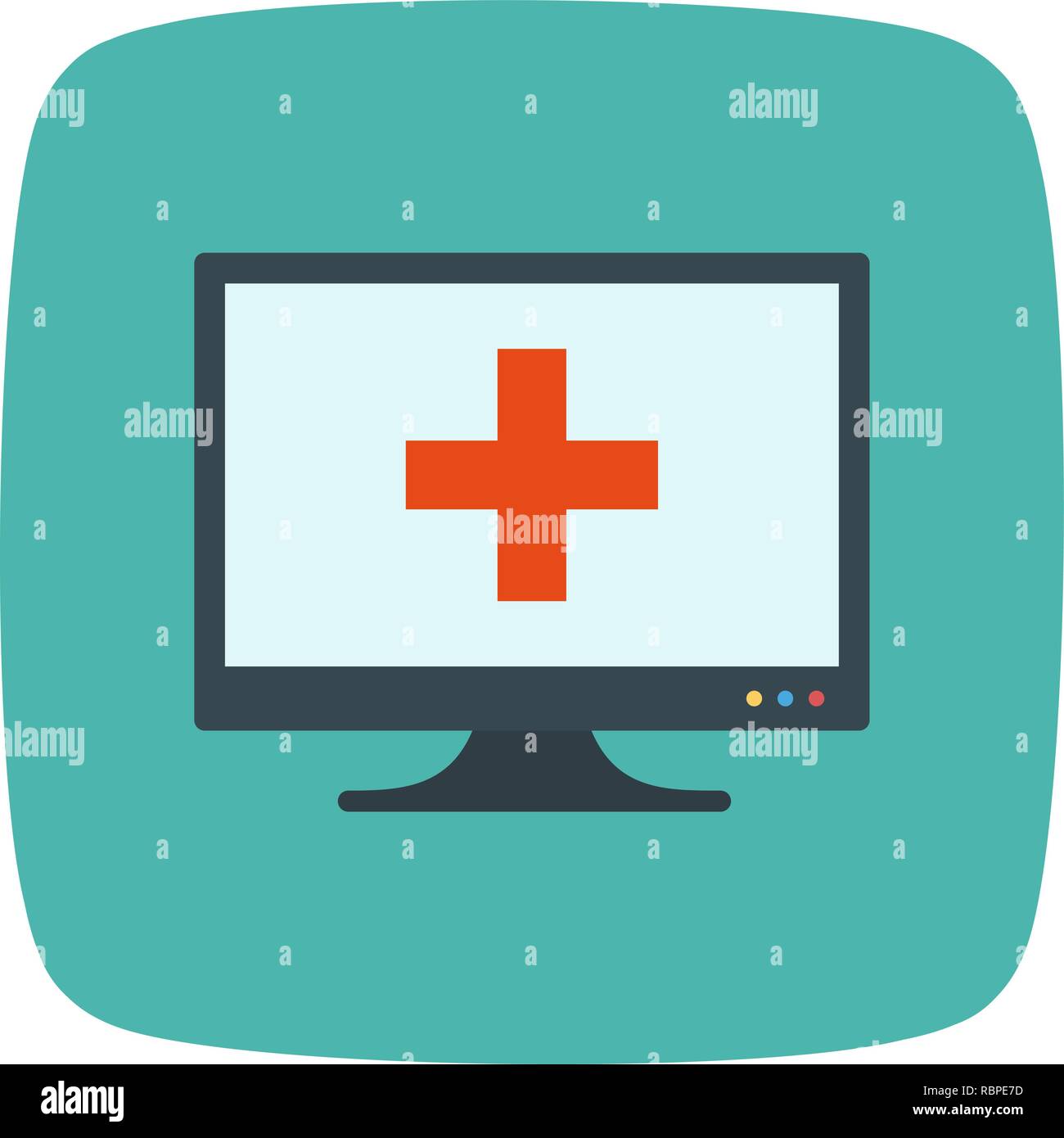 Vector Online Medical Help Icon Stock Vector Image & Art - Alamy