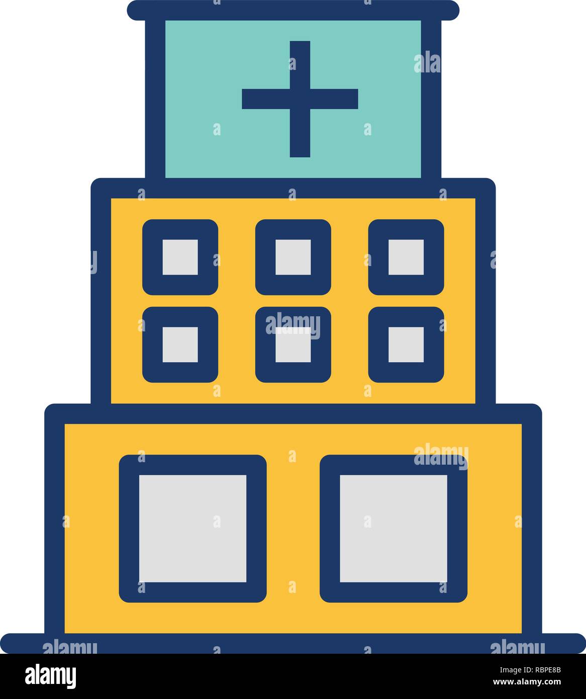 Vector Hospital Icon Stock Vector Image & Art - Alamy