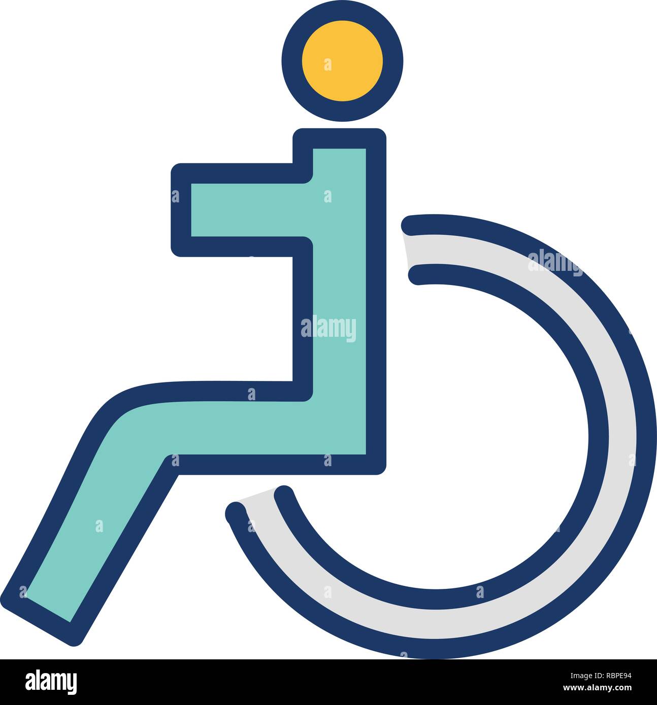Vector Handicapped Icon Stock Vector Image & Art - Alamy