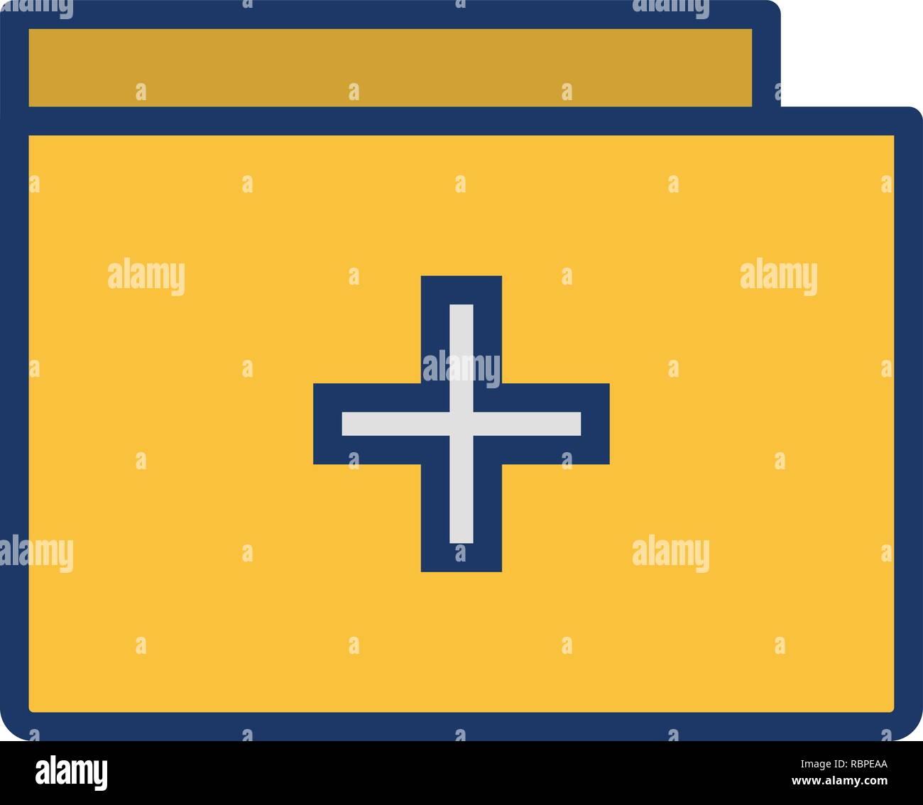 Vector Medical Folder Icon Stock Vector Image & Art - Alamy