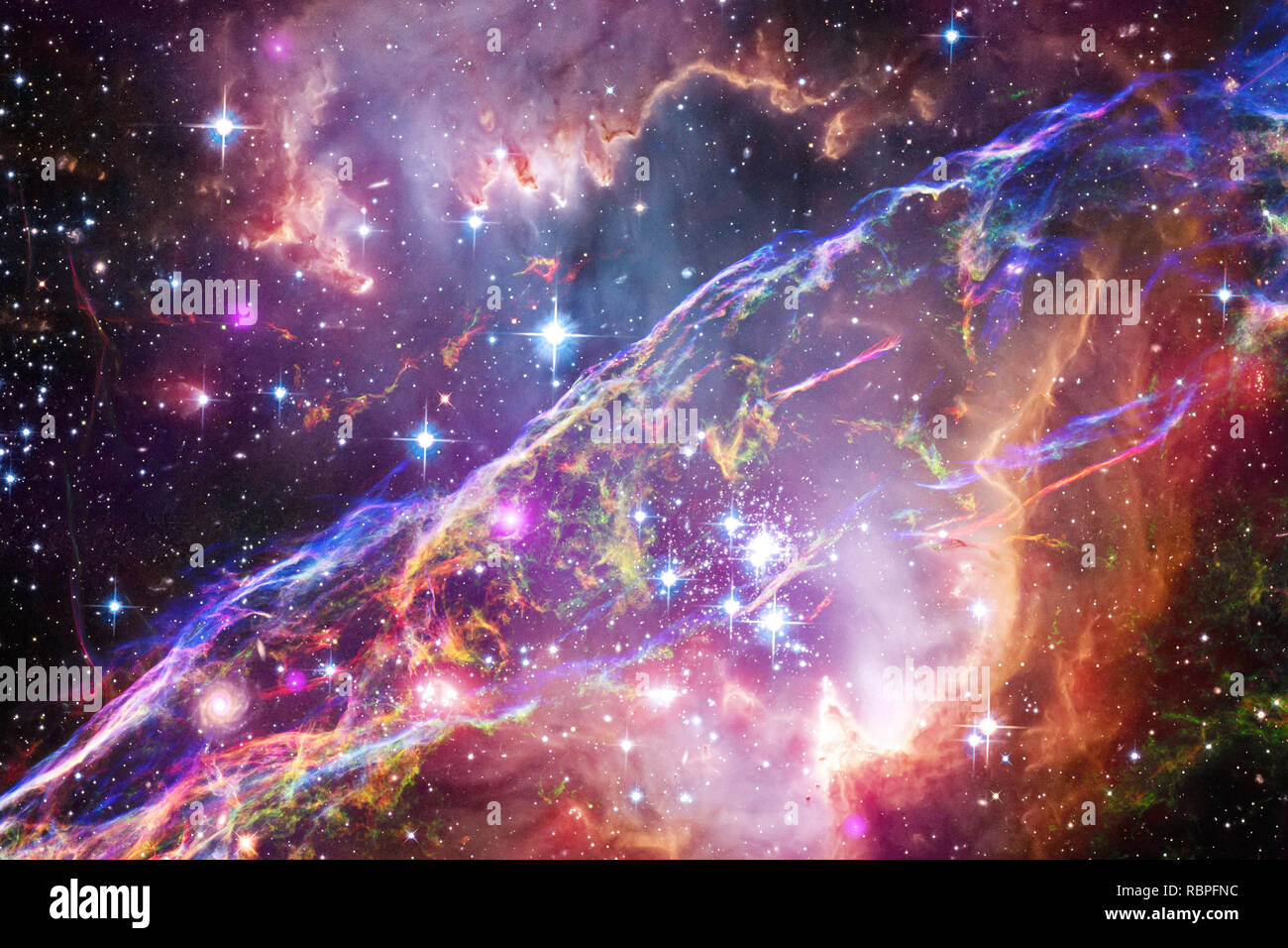 Starfield stardust and nebula in endless beautiful universe. Elements ...
