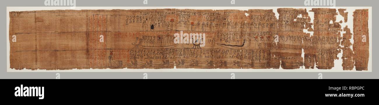 ‘Amduat‘ Papyrus of Henettawy, daughter of Isetemkheb Stock Photo - Alamy