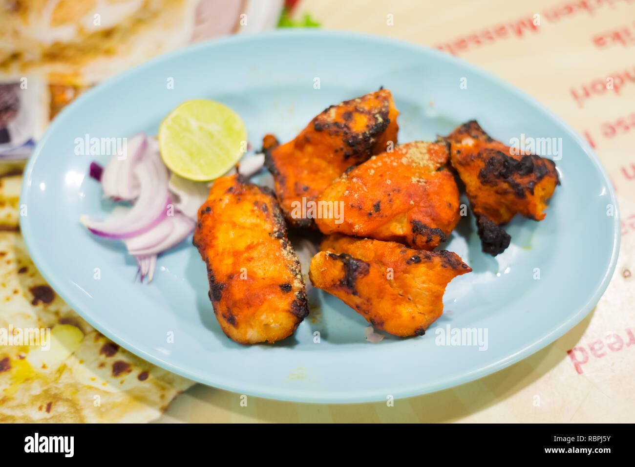 Tandoori chicken pieces hi-res stock photography and images - Alamy