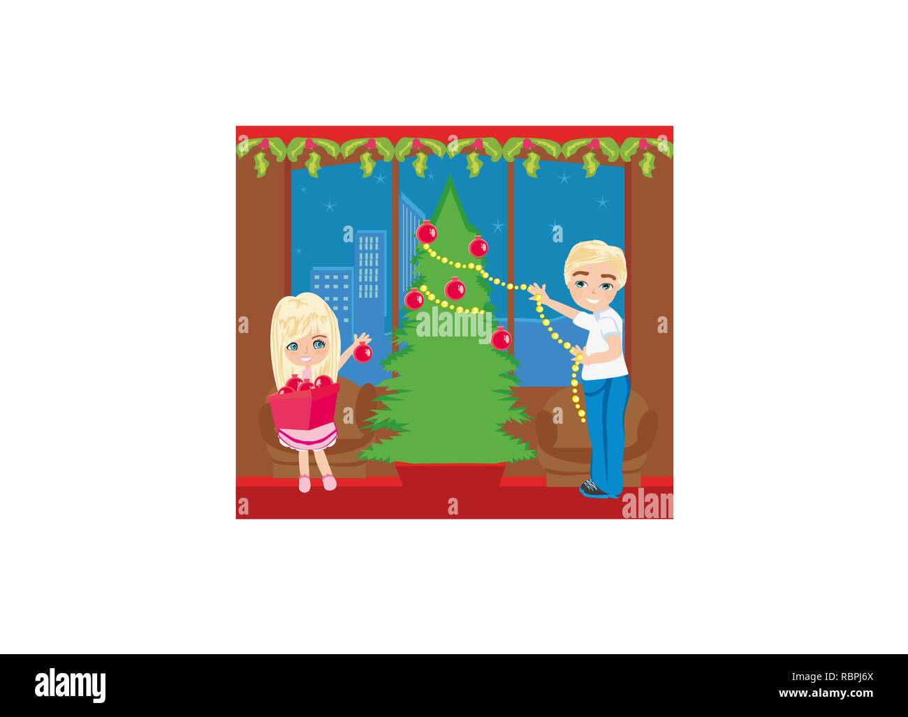 Christmas tree gifts small Cut Out Stock Images & Pictures - Alamy