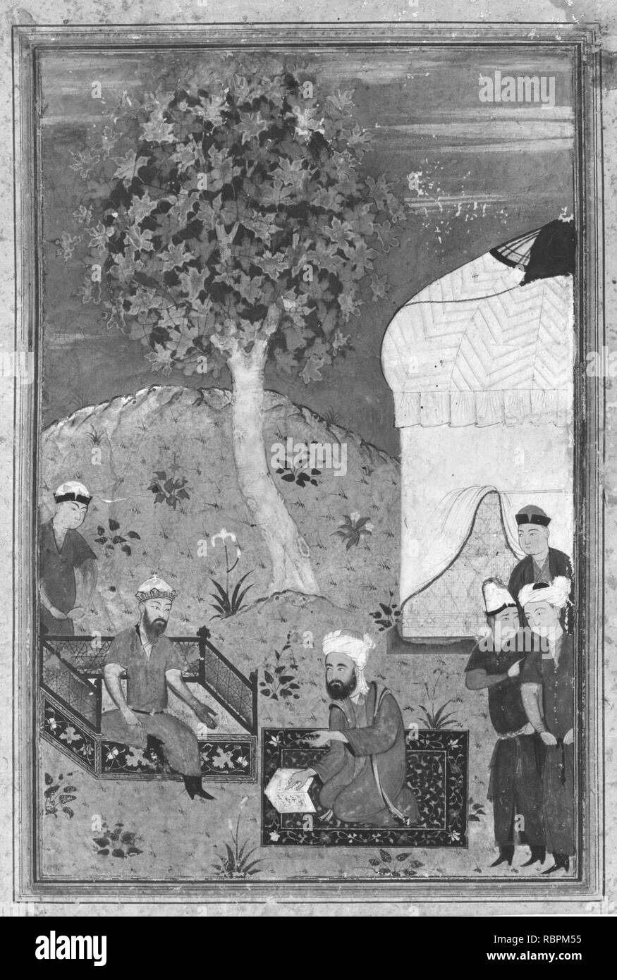 Man reading manuscript Black and White Stock Photos & Images - Alamy