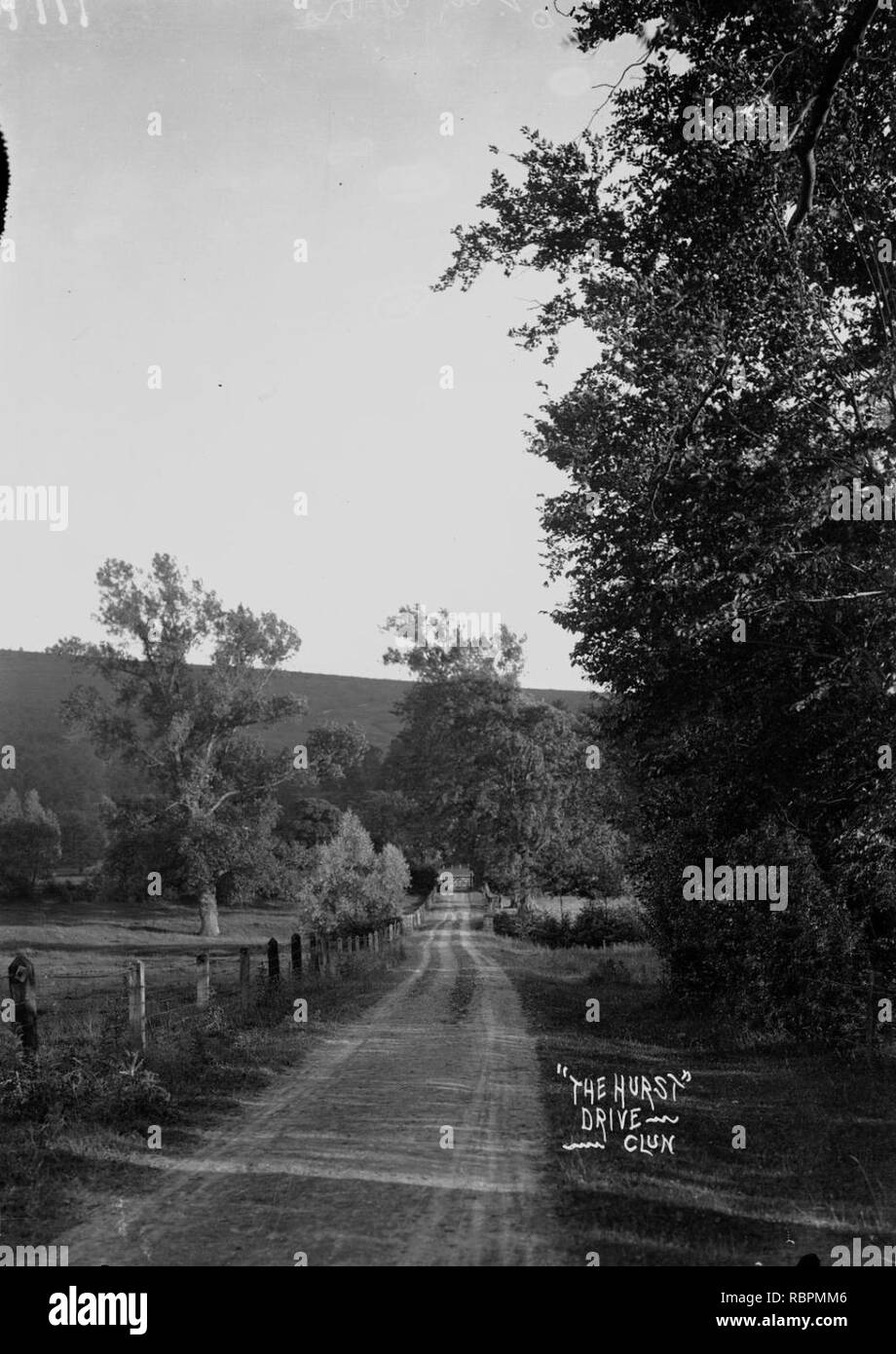 ‘The Hurst‘ drive Clun (1293515 Stock Photo - Alamy