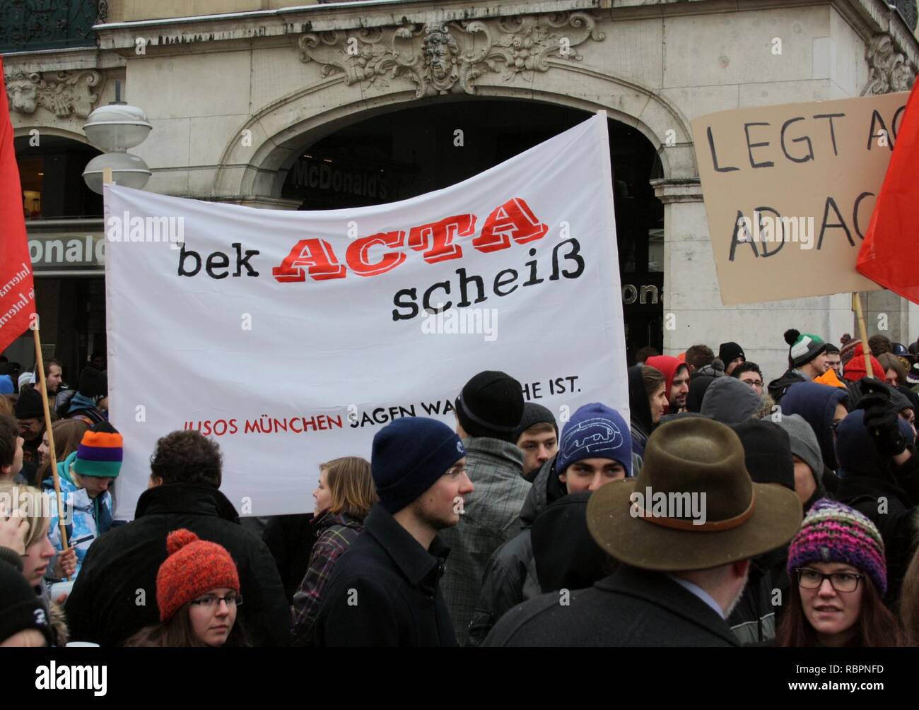 Acta protest hi-res stock photography and images - Alamy