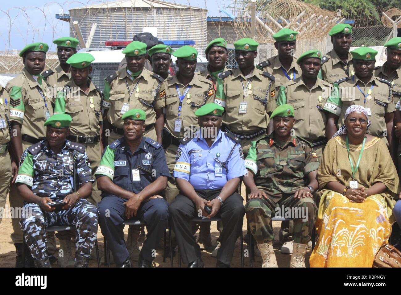 01 AMISOM Ugandan Contingent Medal Parade ceremony (14205062359 Stock ...