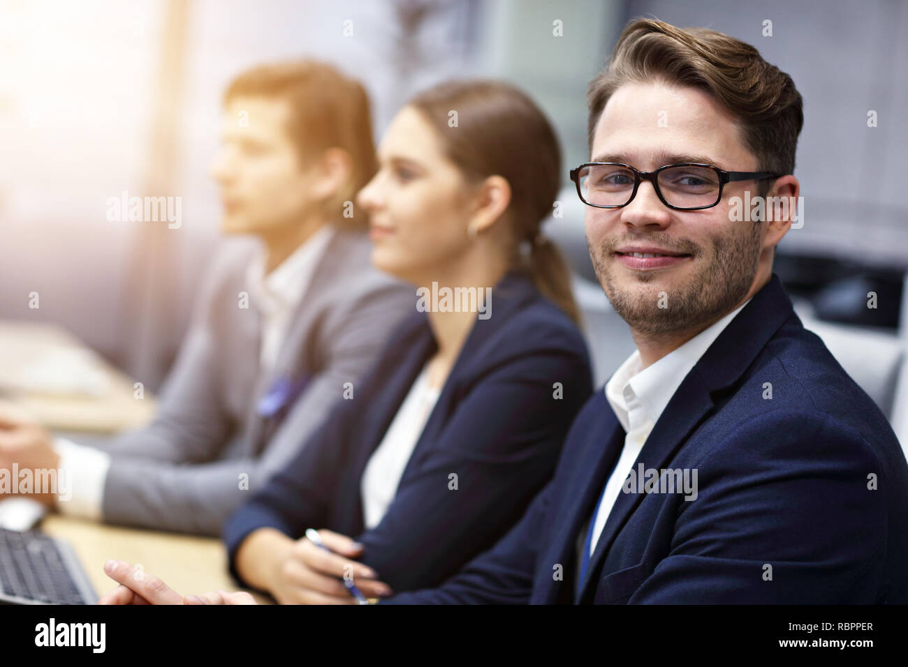 People attending a conference hi-res stock photography and images - Alamy