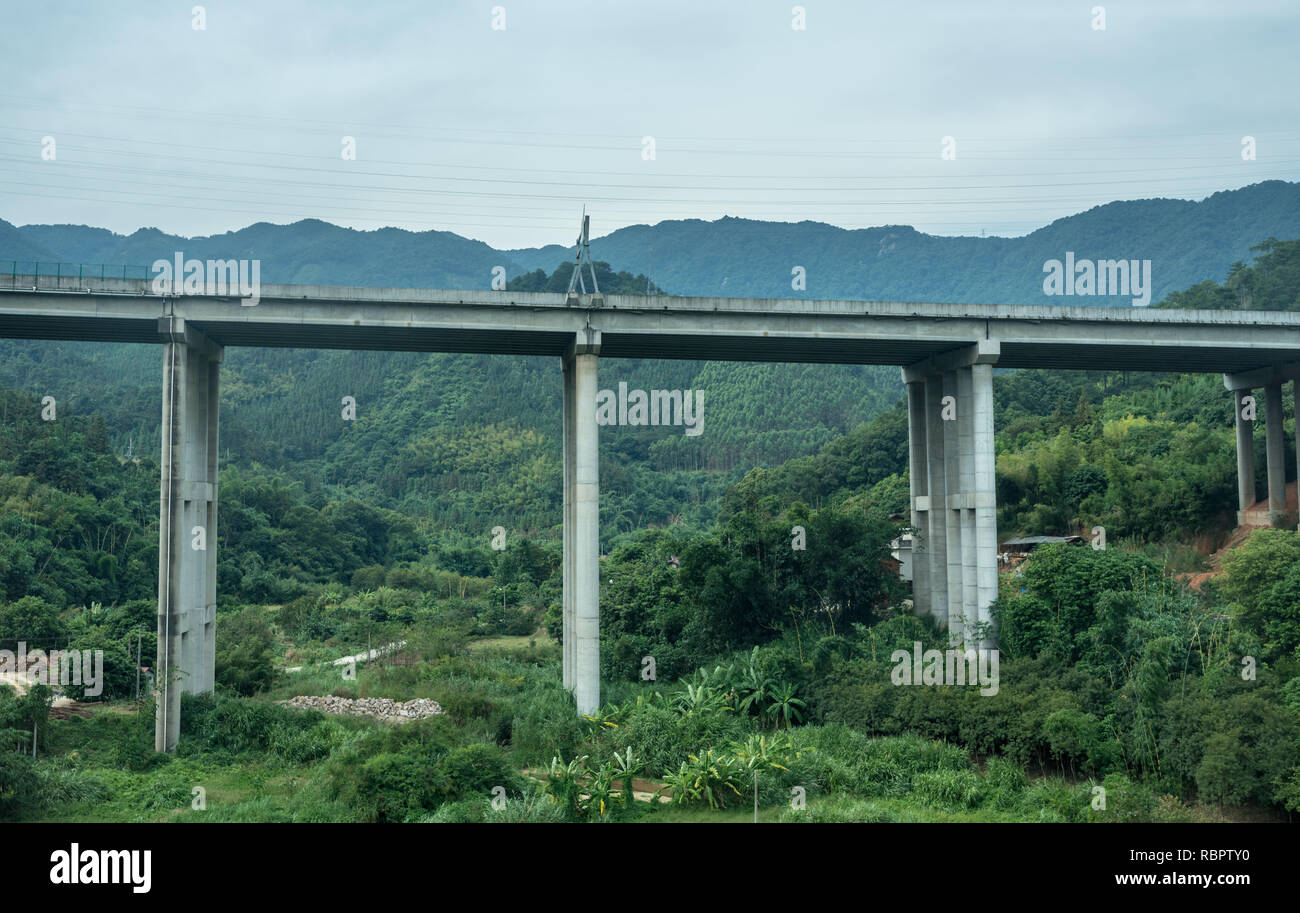 Modern motorway bridge in China Stock Photo - Alamy