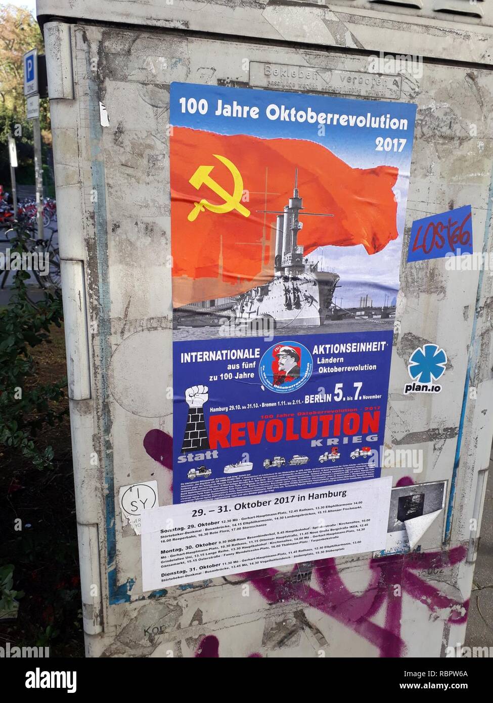 100 years of october revolution hi-res stock photography and images - Alamy