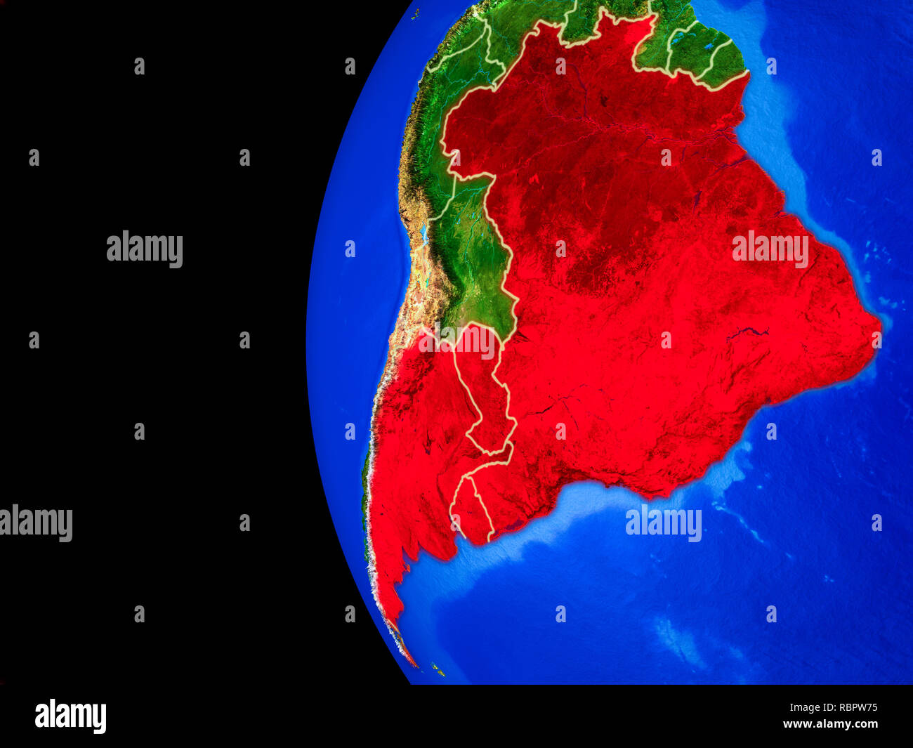Mercosur map hi-res stock photography and images - Alamy