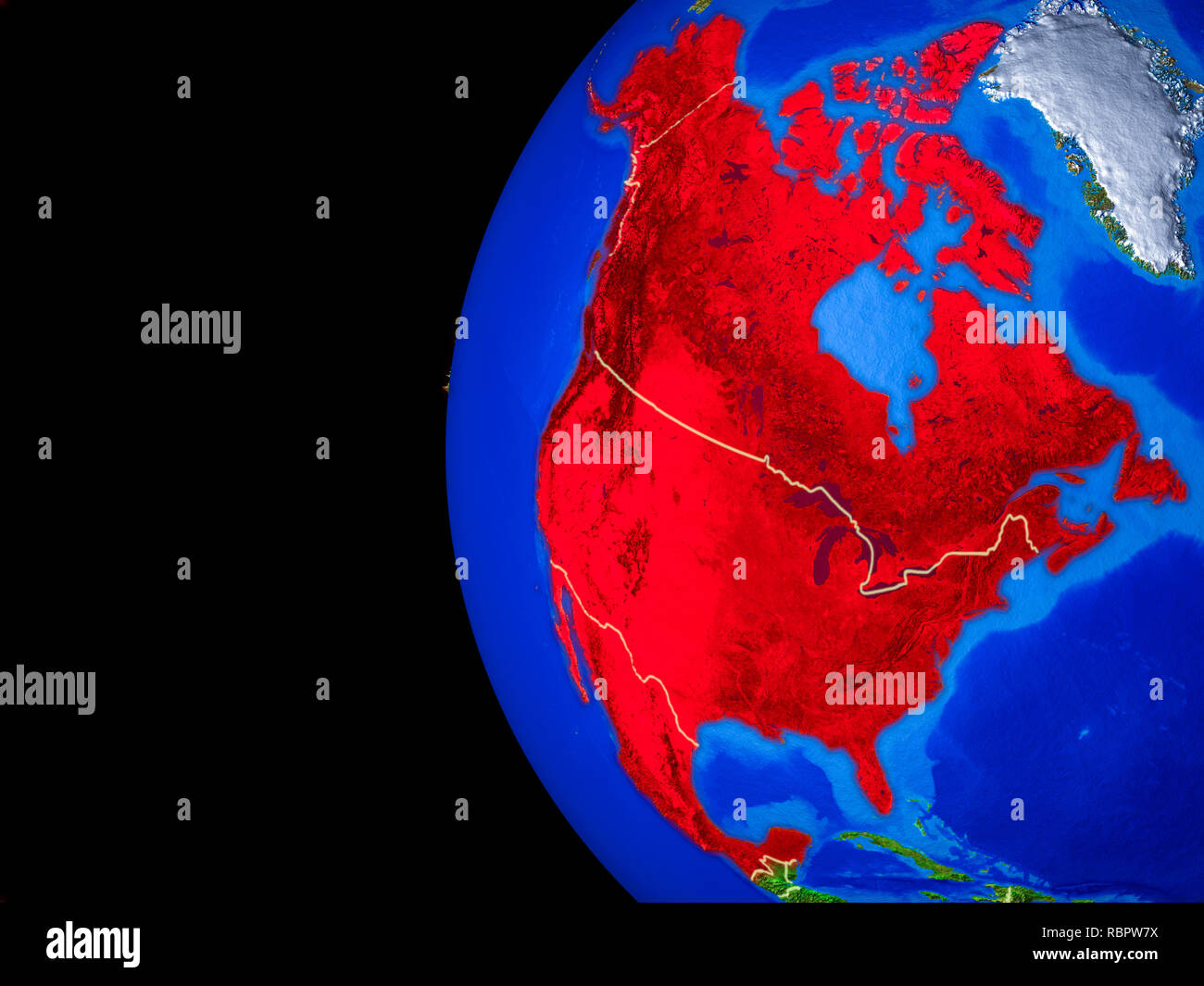 Nafta map hi-res stock photography and images - Alamy