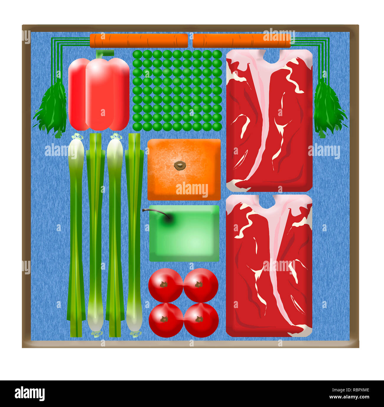 Here is an illustration of pre-packaged cook at home meal kits that are ...