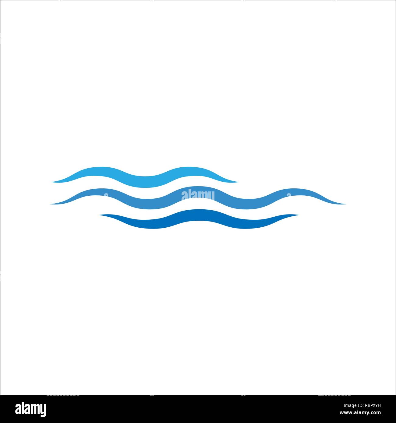 Wave icon white background. Vector Flat Stock Vector Image & Art - Alamy