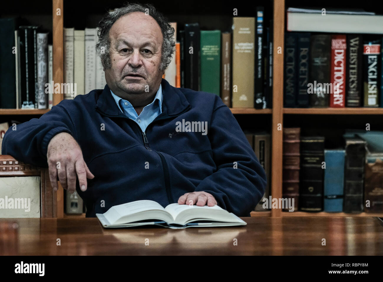 Historian and author GEORGE HINTLIAN is portrayed in the Calouste ...