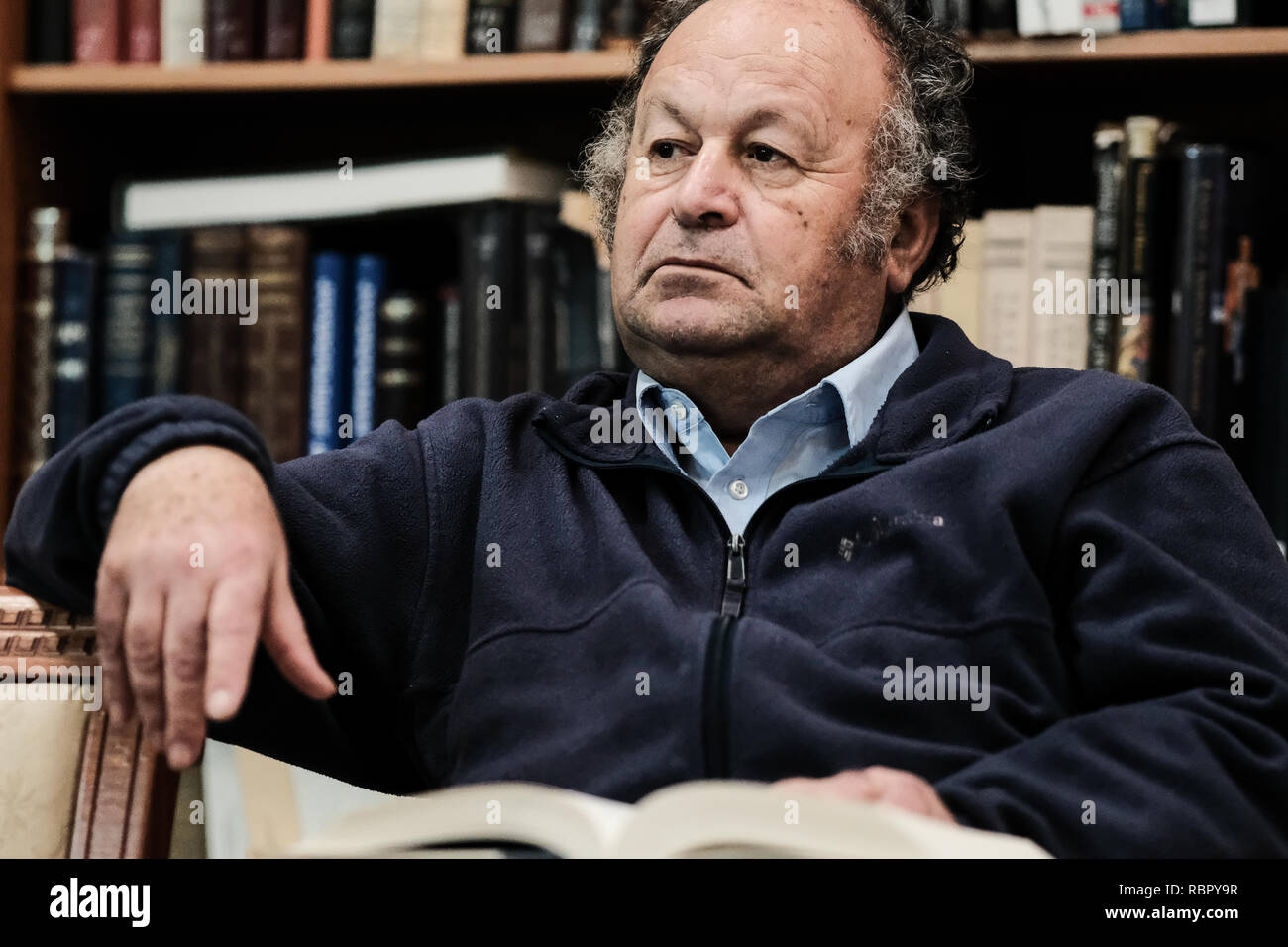 Historian and author GEORGE HINTLIAN is portrayed in the Calouste ...