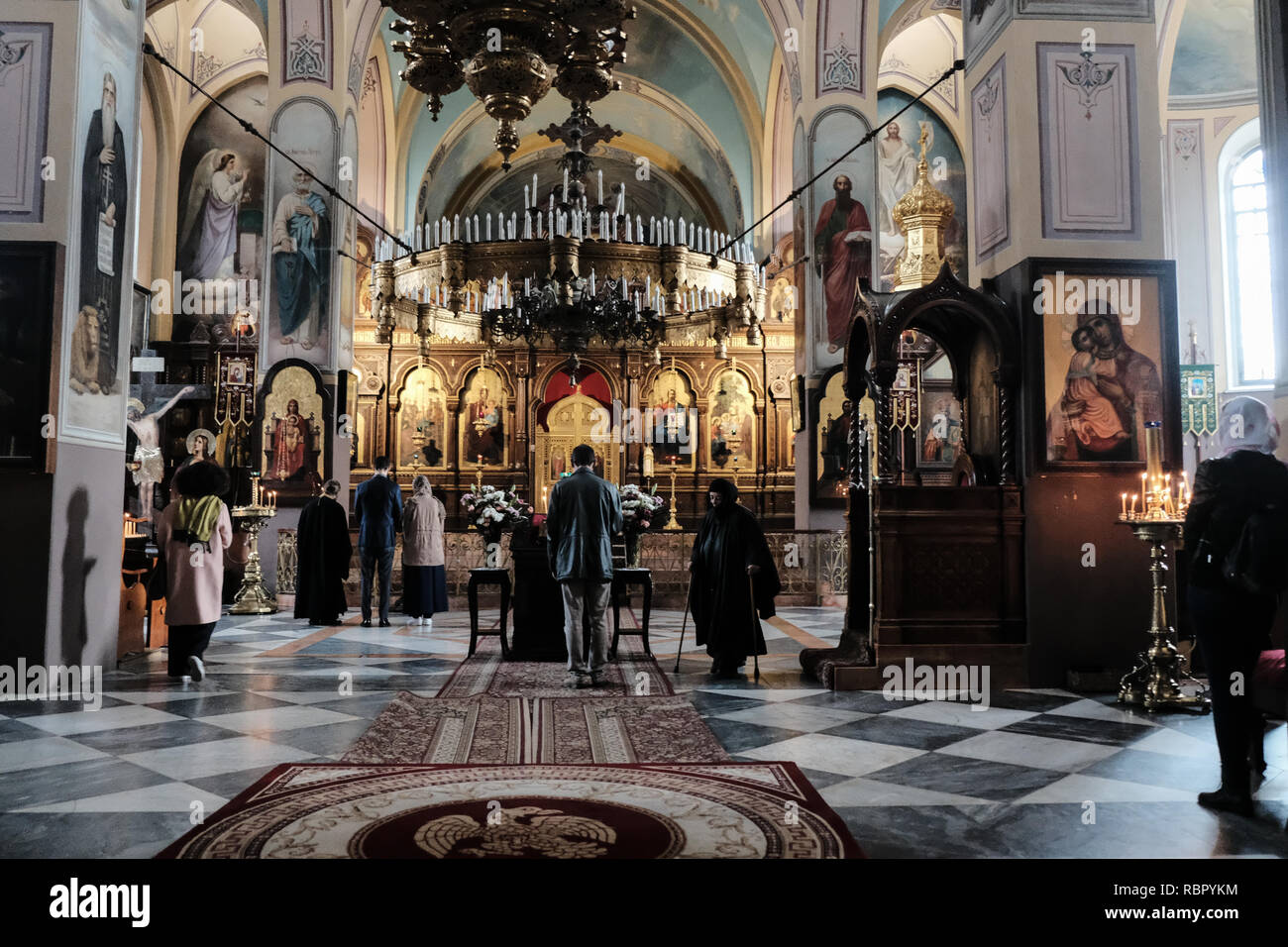 The Holy Trinity Cathedral Belonging To The Russian Orthodox Church Was