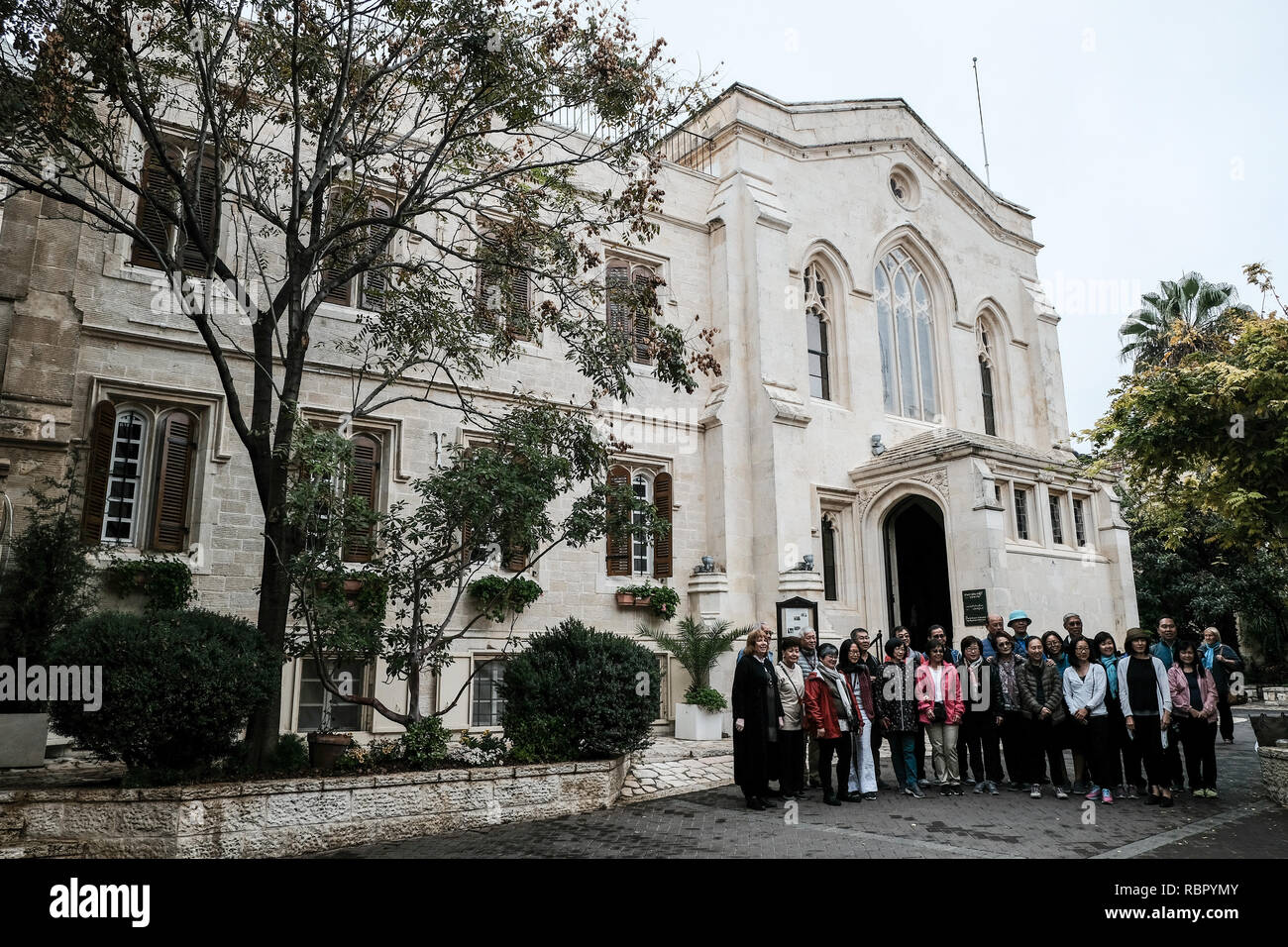 Christ church jerusalem congregation hi-res stock photography and ...