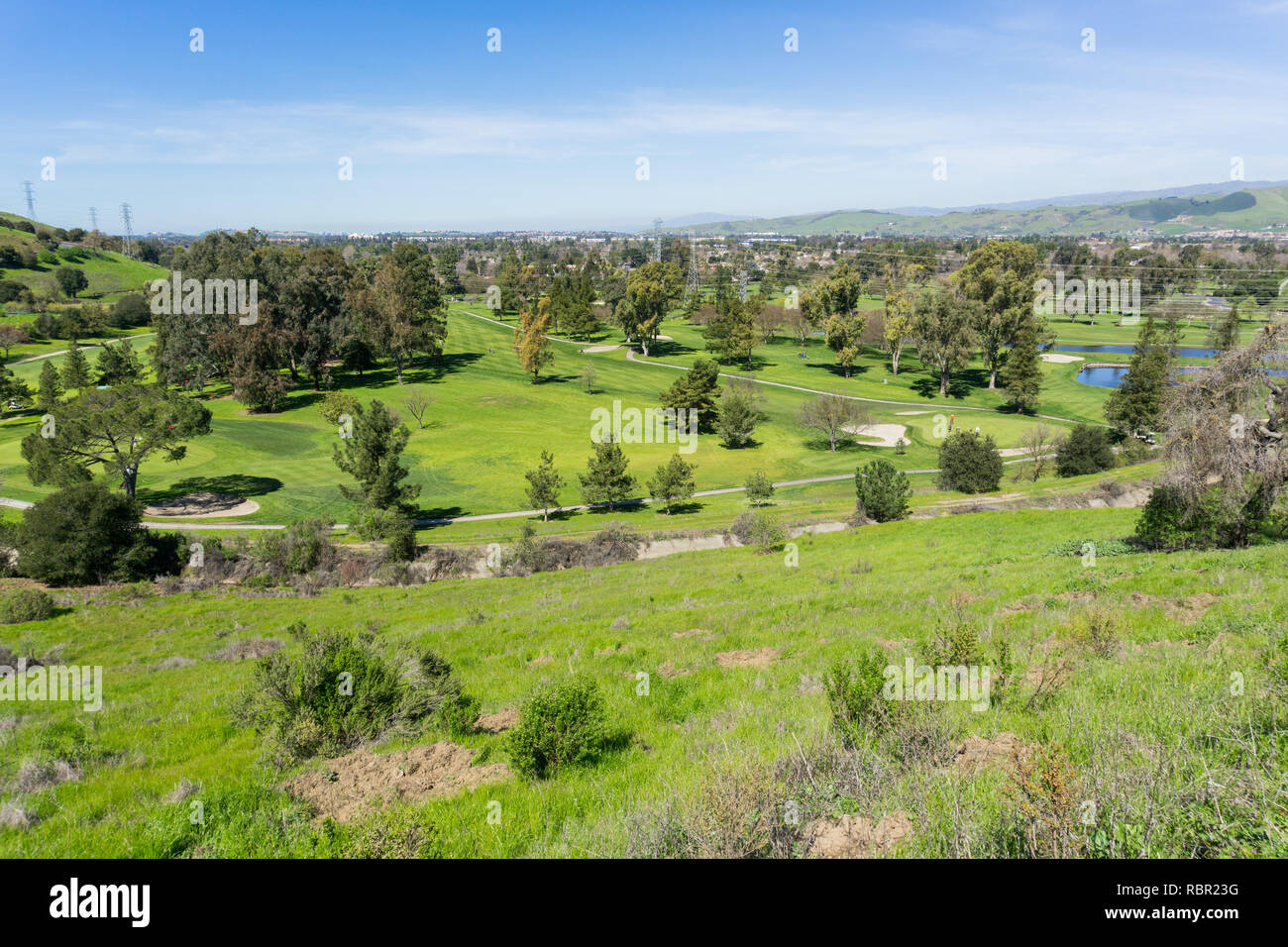 Golf course, California Stock Photo - Alamy