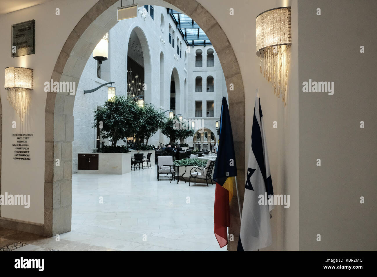 The Jerusalem Waldorf Astoria Hotel is located on the corner of Agron ...