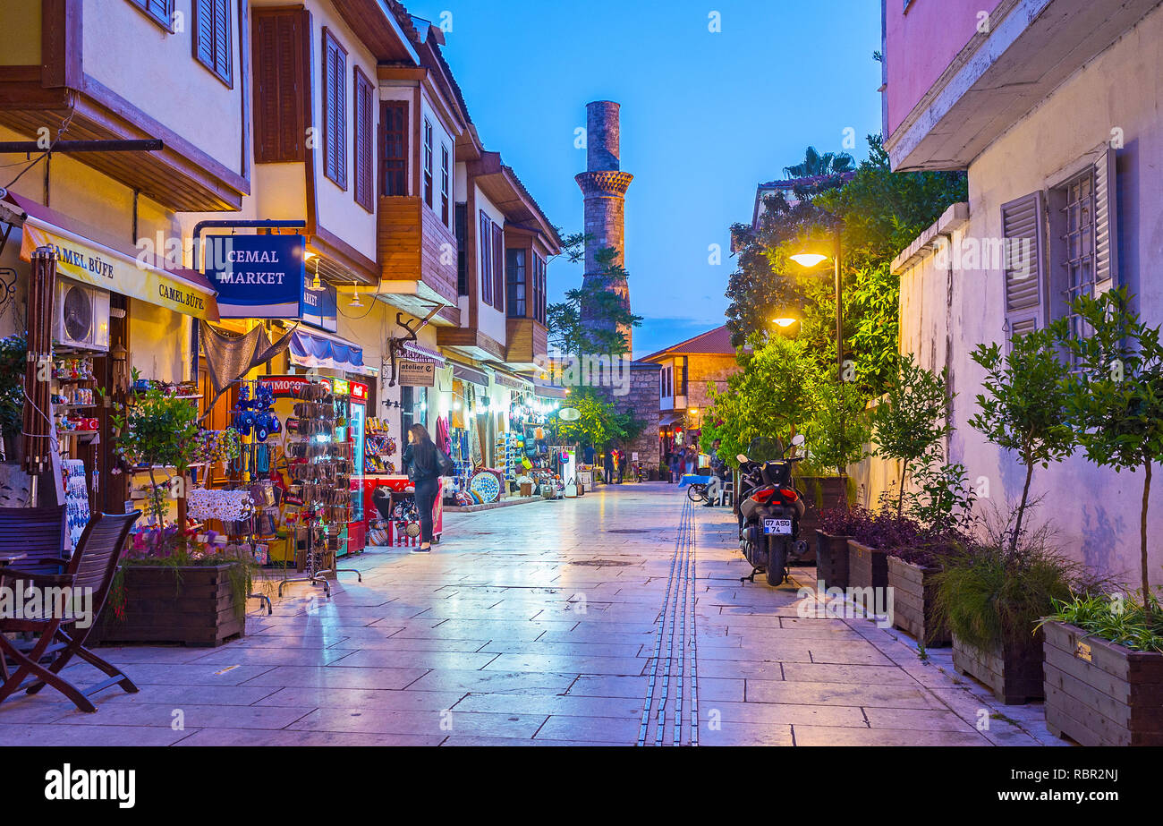 Street View Kaleici Old Antalya High Resolution Stock Photography and ...