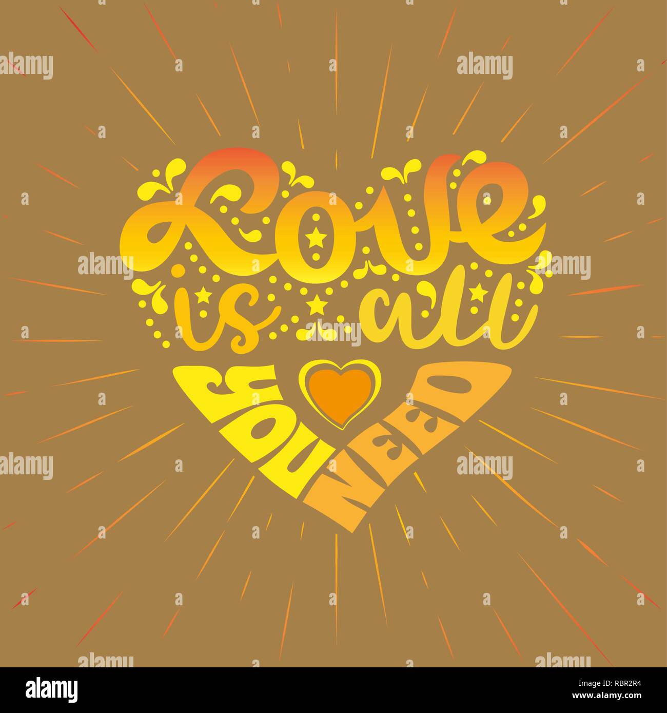 Romantic loved phrase vector illustration Stock Vector Image & Art - Alamy