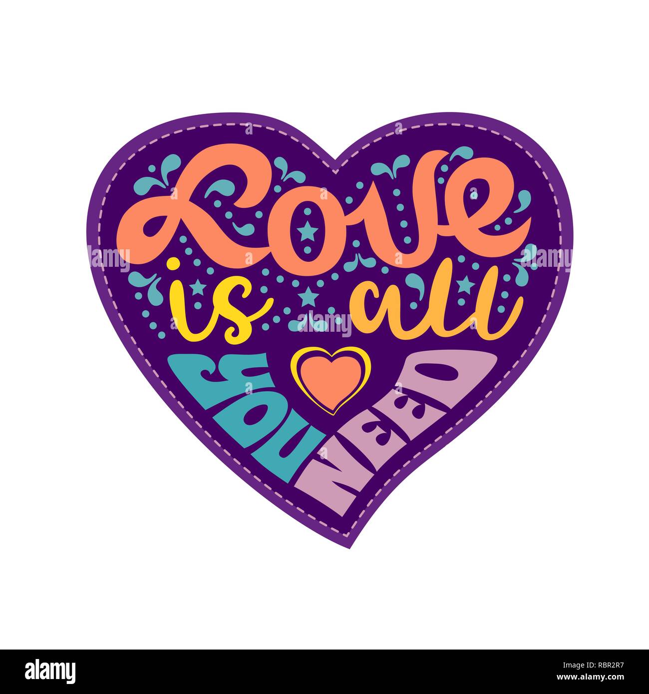 Vintage romantic illustration Stock Vector Images - Alamy