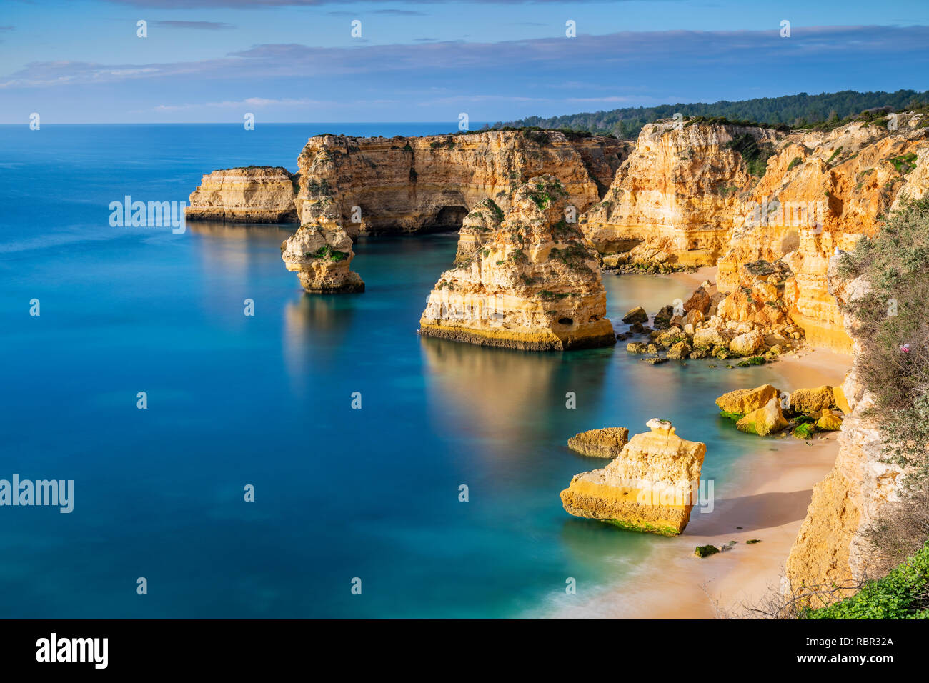 Praia da Marinha or Marinha Beach, Caramujeira, Lagoa, Algarve ...