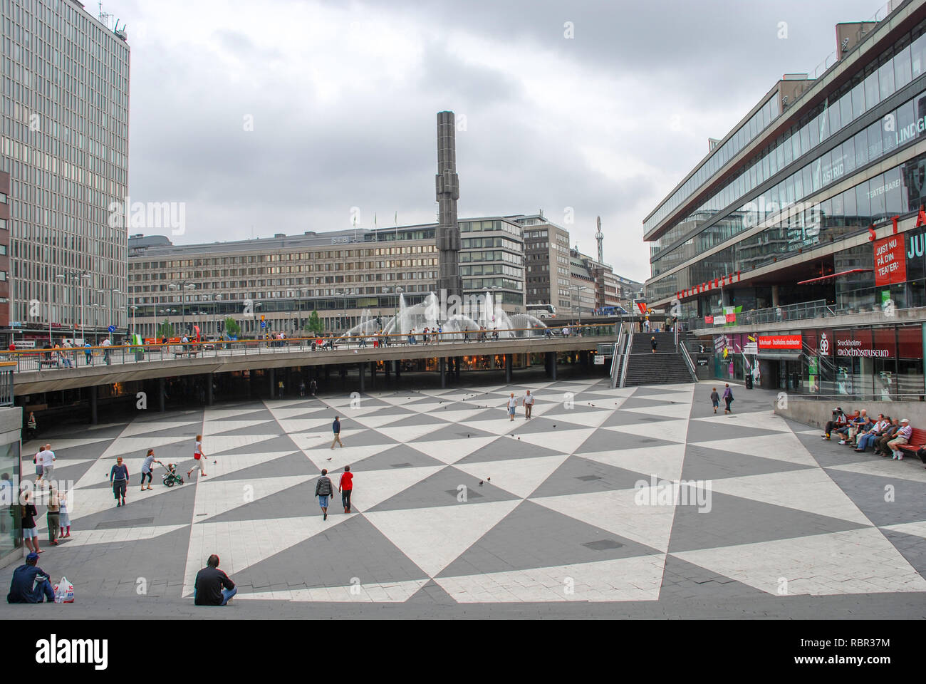 Square, sergels Torg, Stockholm, Sweden Stock Photo - Alamy