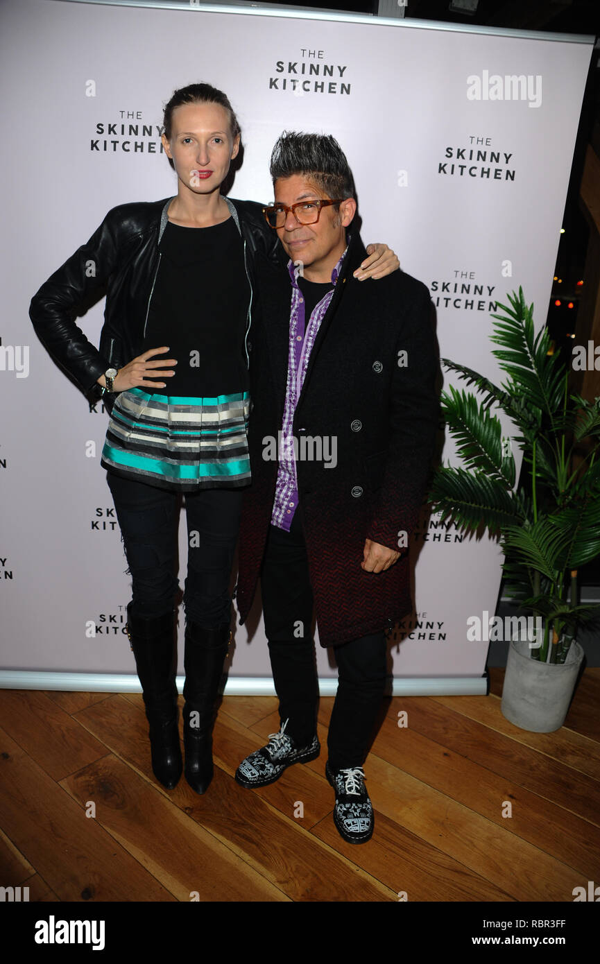 Celebrities arrive at the Skinny Kitchen Islington launch party ...