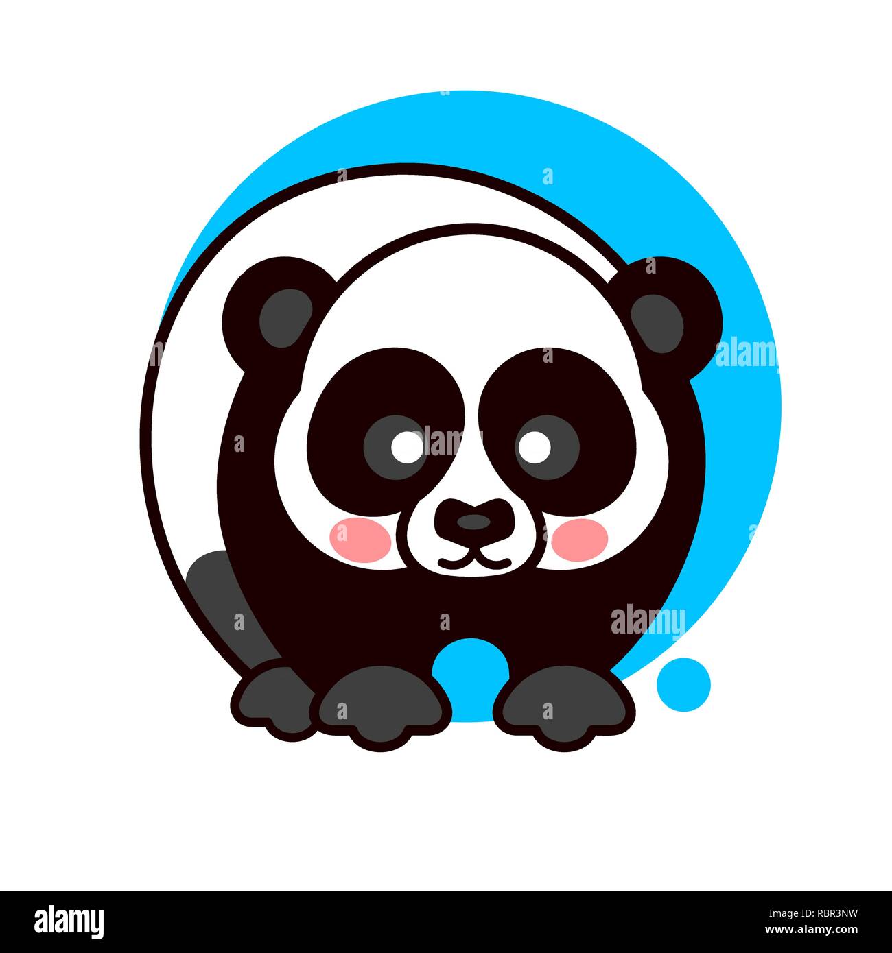 Panda icon for graphic design. Vector illustration Stock Vector Image ...