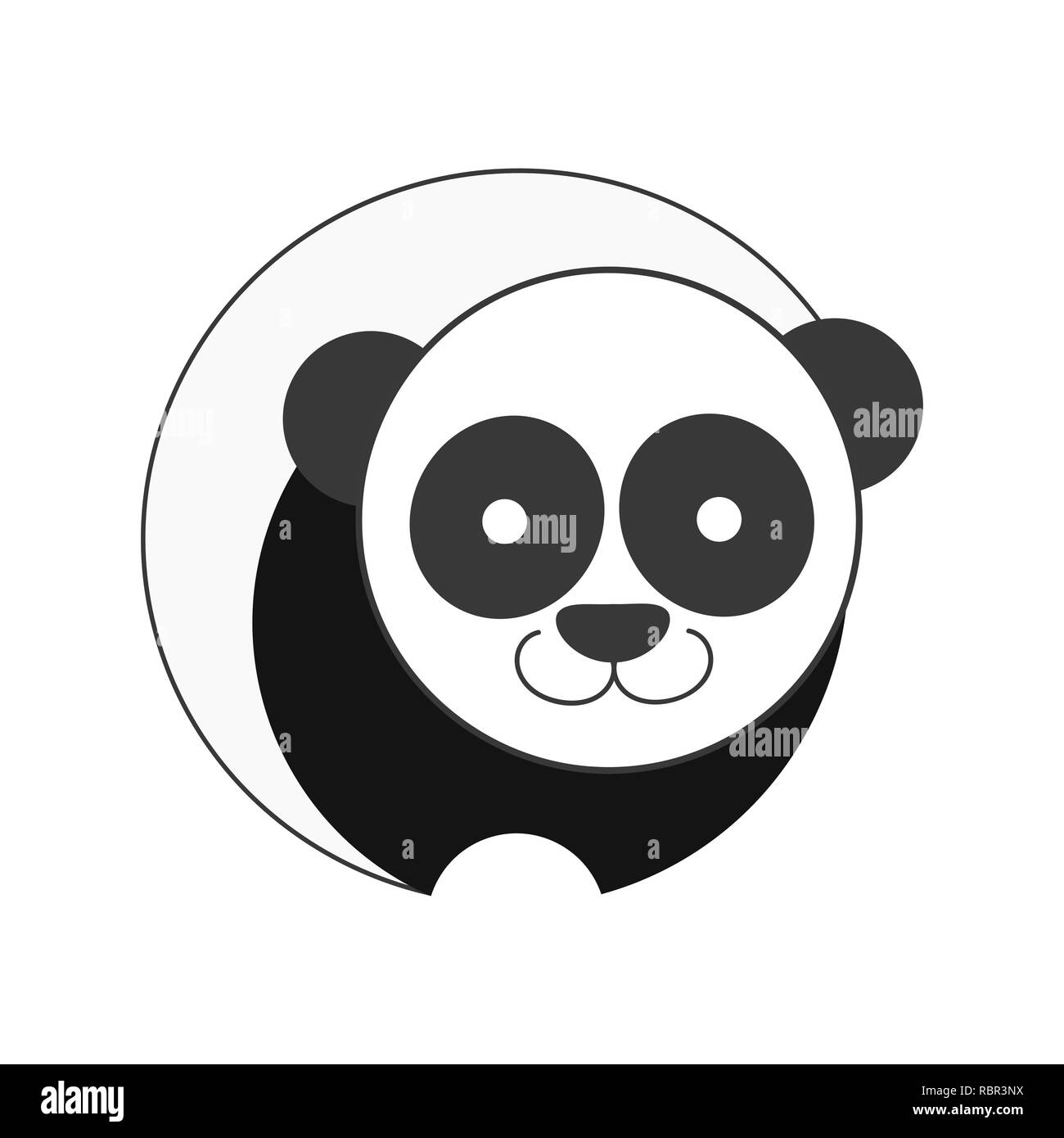 Panda icon for graphic design. Vector illustration Stock Vector Image ...