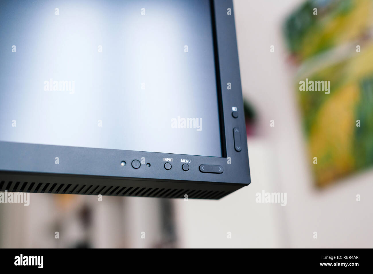 PARIS, FRANCE - JAN 9, 2017: Detail of professional Nec Spectraview ...