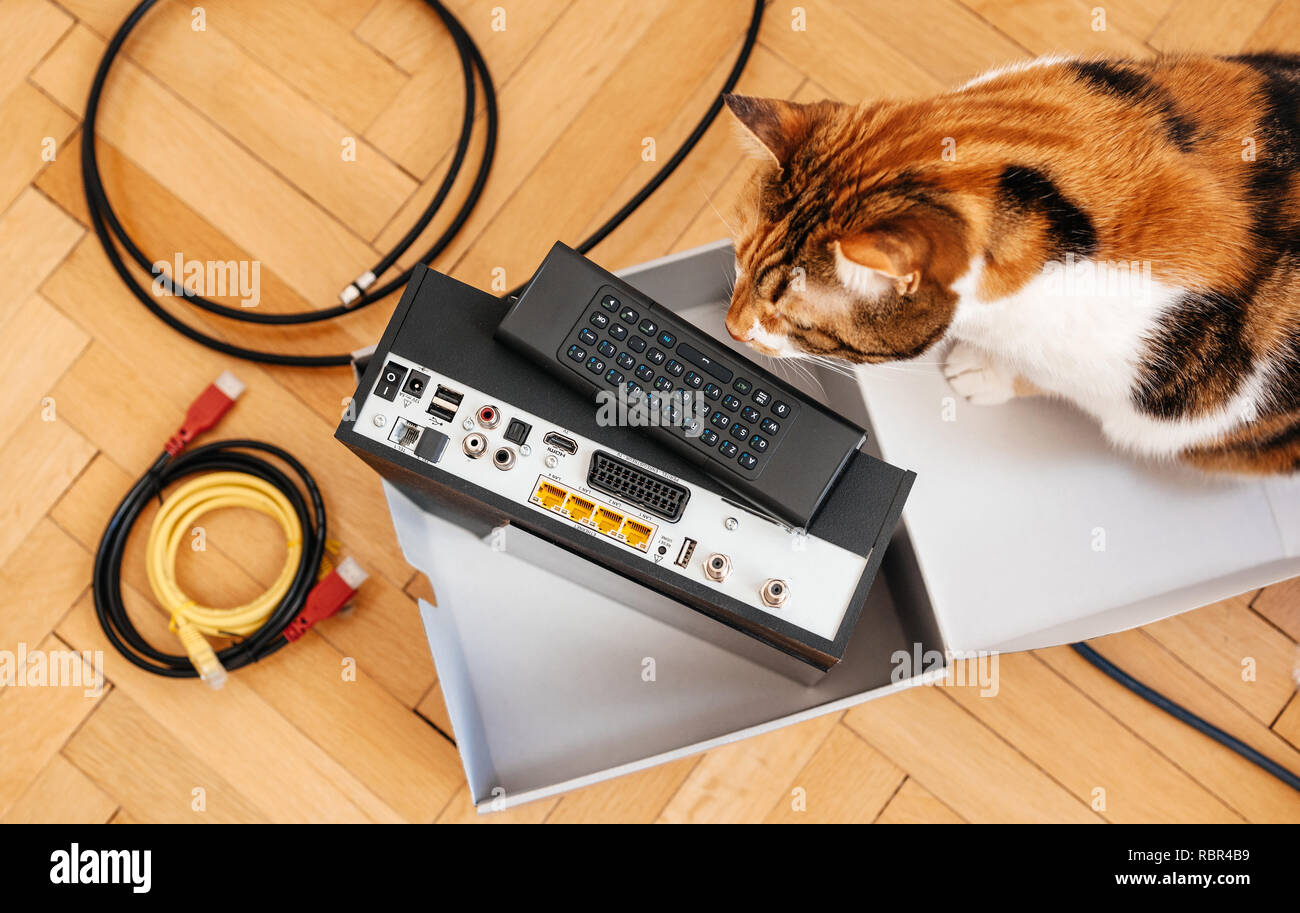 Telephone installation process hi-res stock photography and images - Alamy