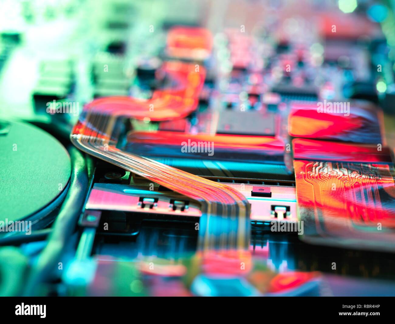 Electronic circuitry on a laptop computer Stock Photo - Alamy