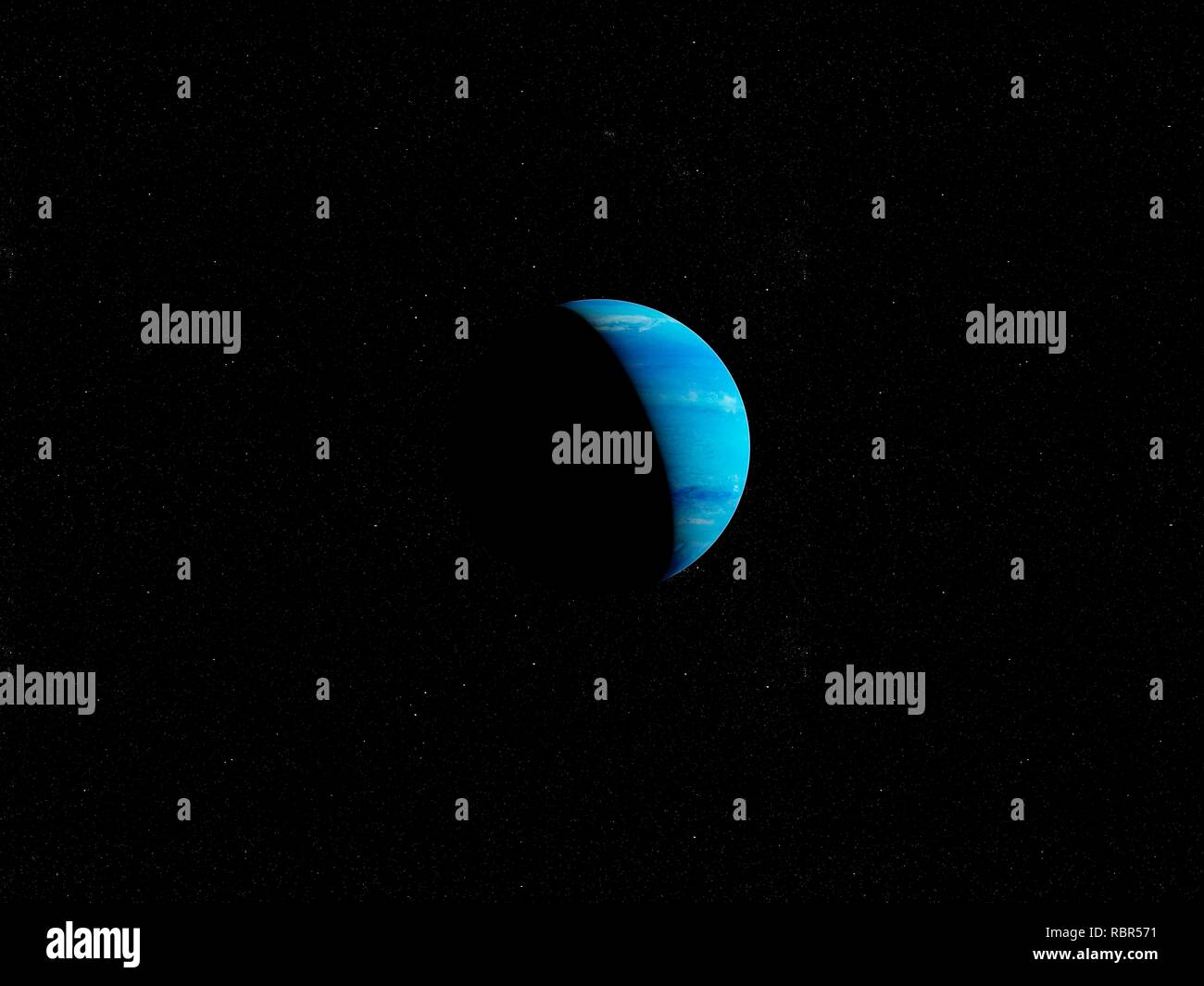 Illustration of Neptune Stock Photo - Alamy