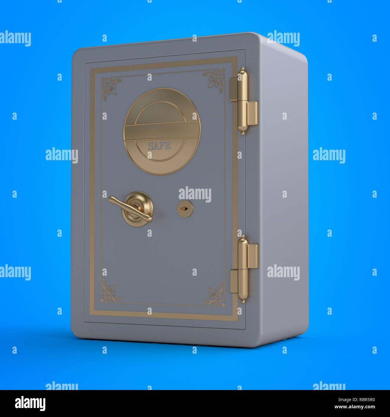 Illustration of a safe Stock Photo - Alamy