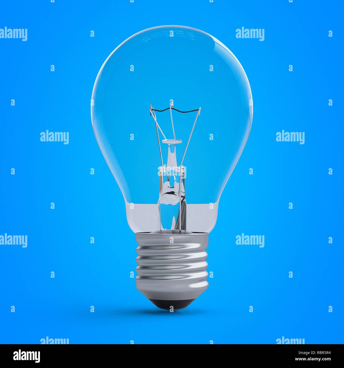 Illustration of a light bulb Stock Photo - Alamy