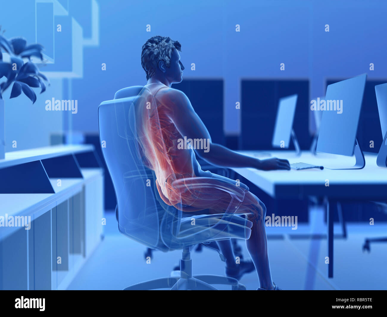 3d male anatomical position hi-res stock photography and images - Alamy