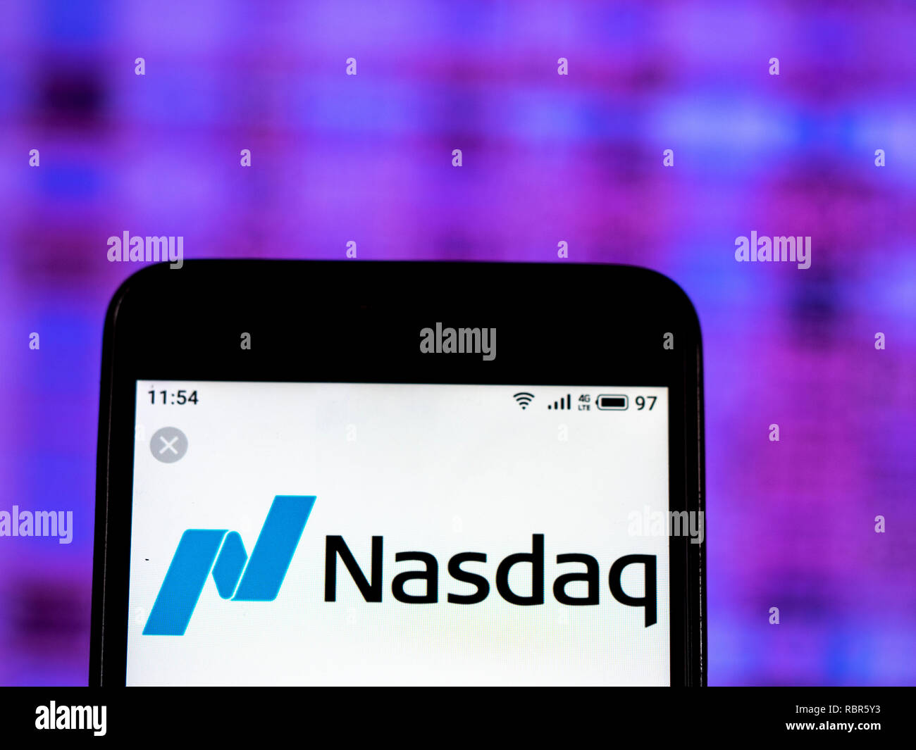 Nasdaq logo hi-res stock photography and images - Alamy