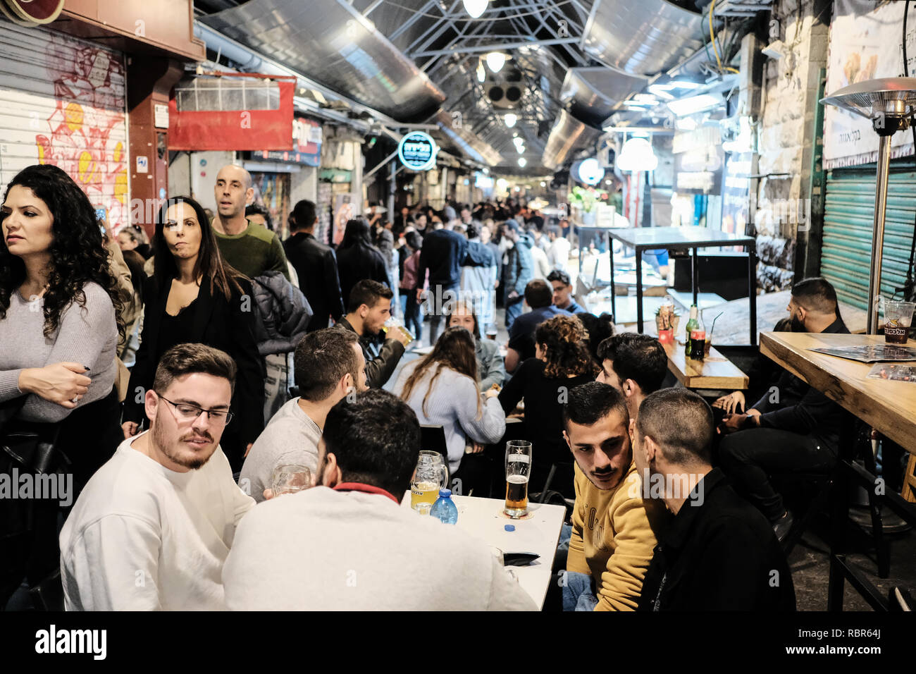 Jerusalem shuk night hi-res stock photography and images - Alamy