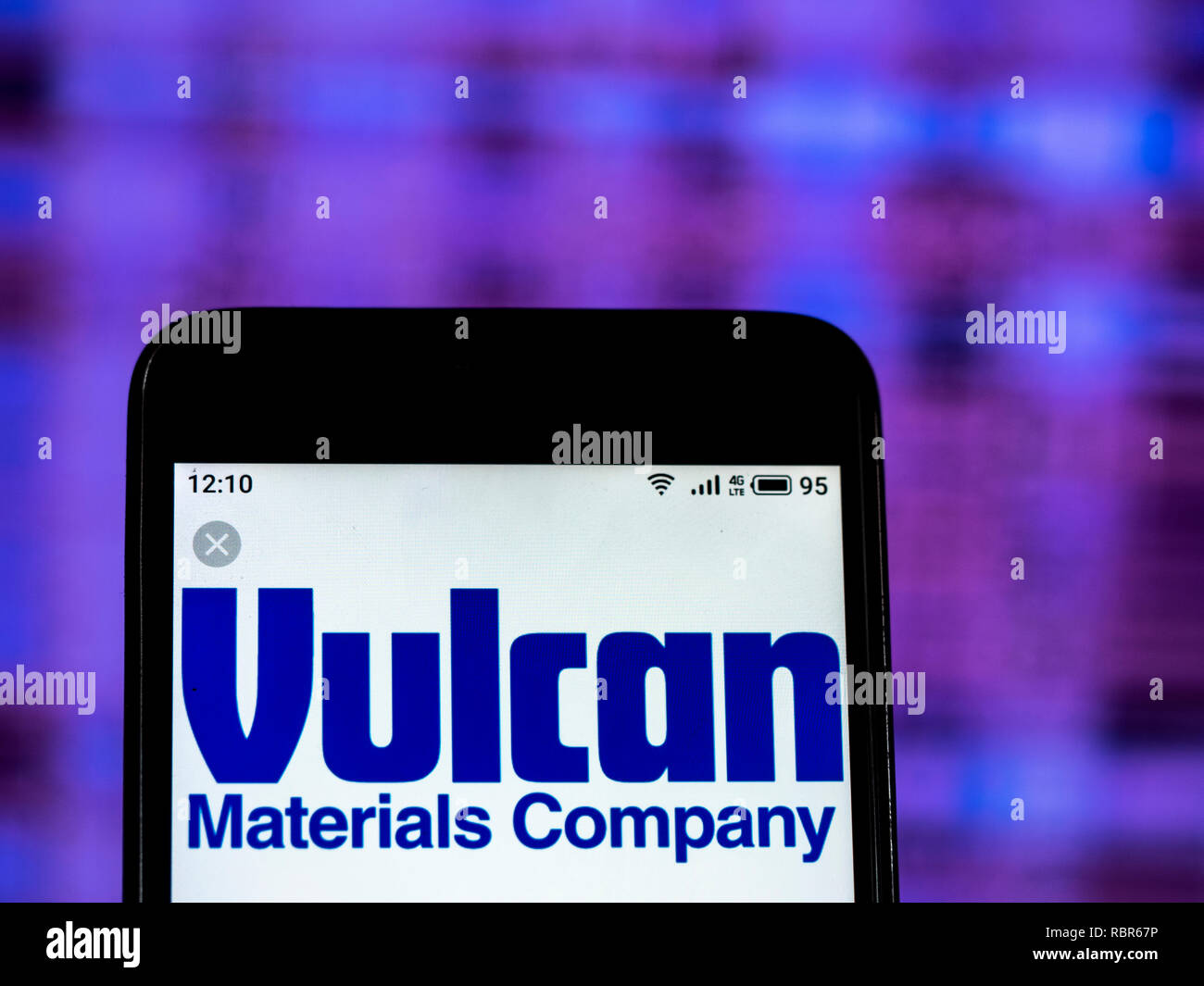 Vulcan Materials Company, Construction company logo seen displayed on ...